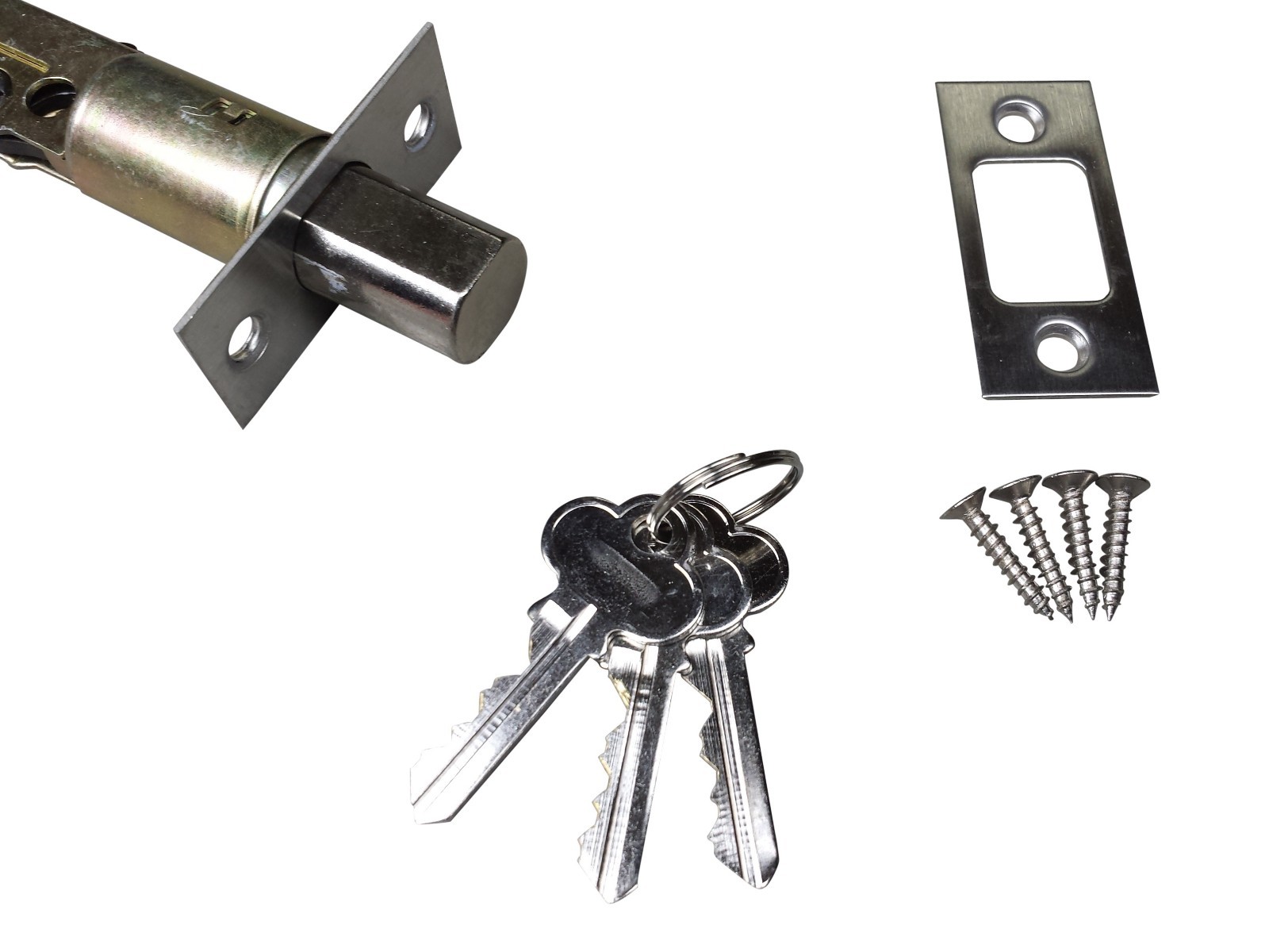 DEADBOLT new SQUARE ROUND STYLE DEADLOCK SINGLE CYLINDER DOOR LOCK ...