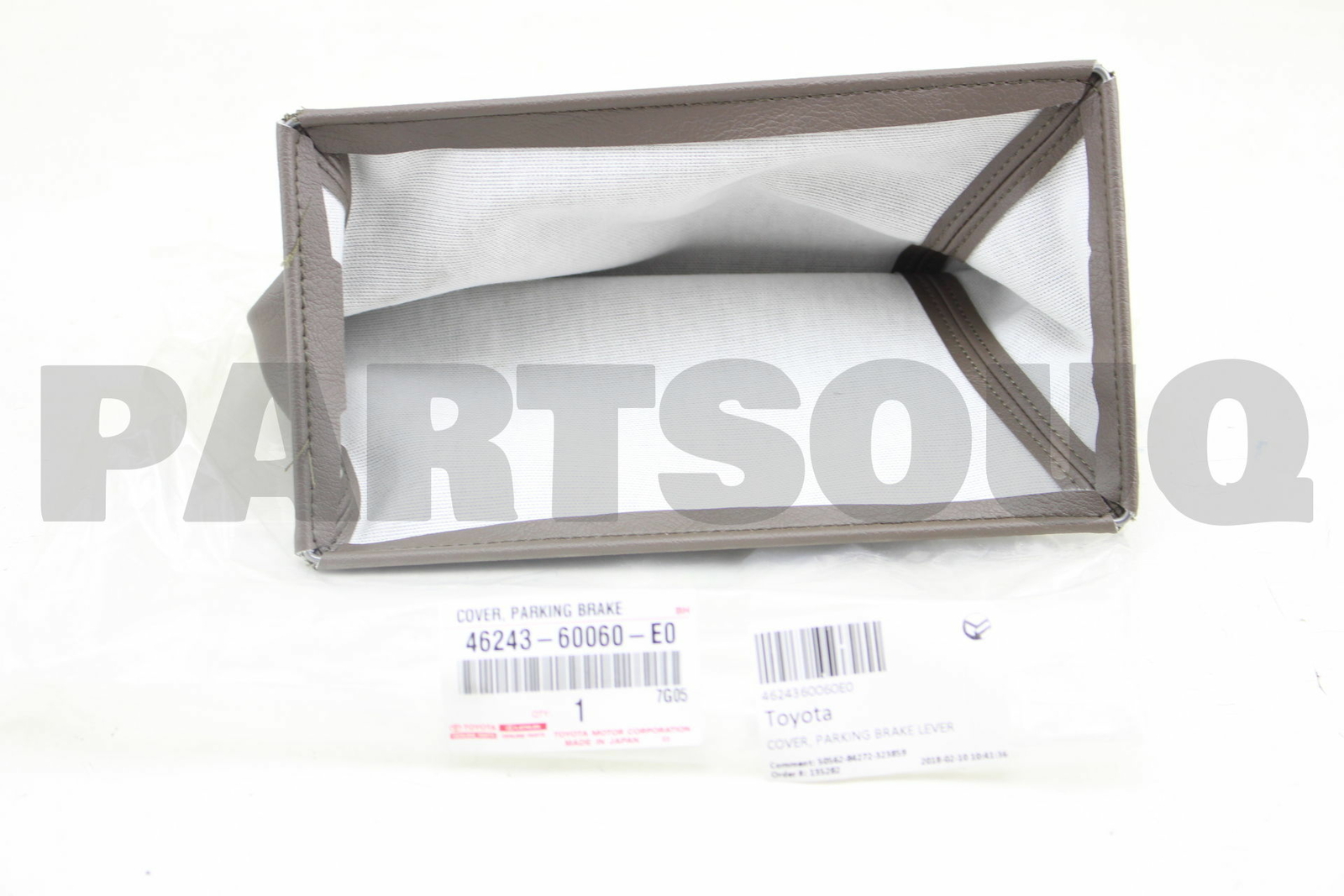 4624360060E0 Genuine Toyota COVER, PARKING BRAKE LEVER 46243-60060-E0 ...