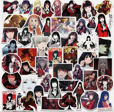 50 Kakegurui Vinyl Stickers Decals For Phone Laptop Decoration Lot Bomb ...