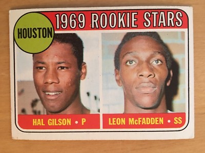 1969 Topps Baseball #156 Houston Astros Rookies Hal Gilson Leon ...