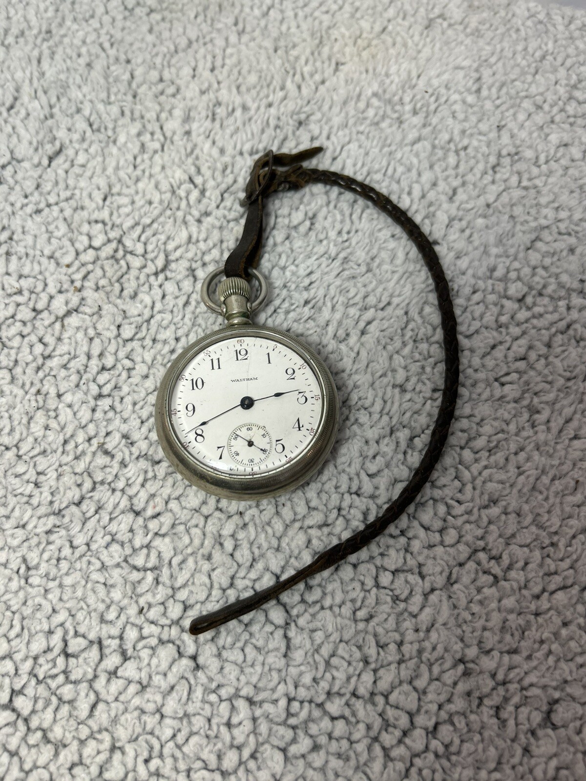 Vintage Waltham 1910 Railroad Pocket Watch WORKS WELL - Gem