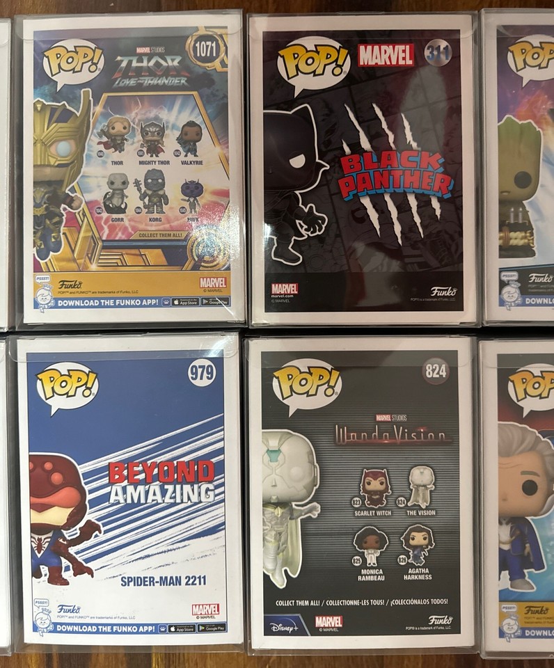 Funko POP Exclusive Lot of 12 HTF Mint Vaulted Marvel Avengers Spider ...