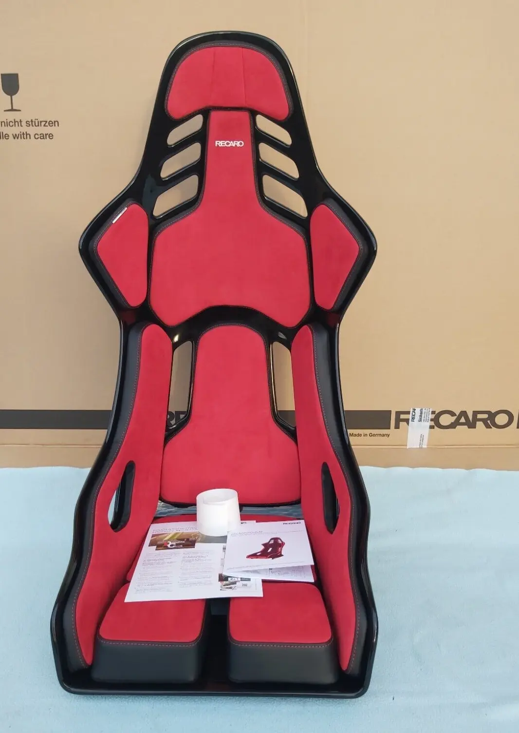 RECARO Podium GF Seat Right L Pad Kit Alcantara Red/Leather Black ...