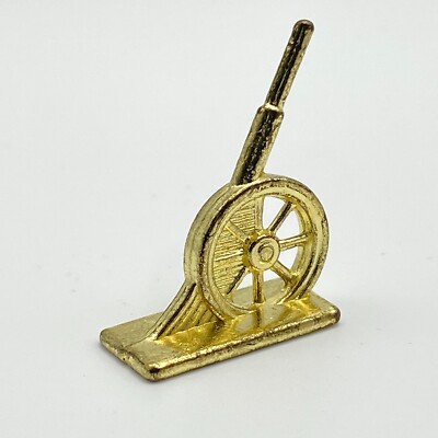 Monopoly Deluxe Golden Classic Cannon Token 1998 Replacement Pieces ...