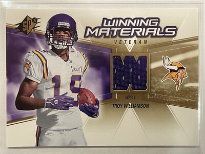 2006 SPx Troy Williamson Winning Materials Veteran Jersey #WMV-TW ...