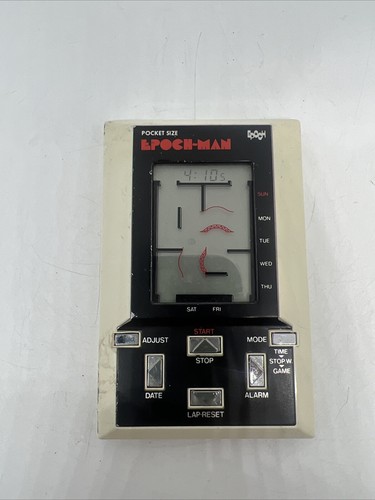 EPOCH-MAN Game & Alarm 1981 LCD Pocket Size Vintage RARE Working ...