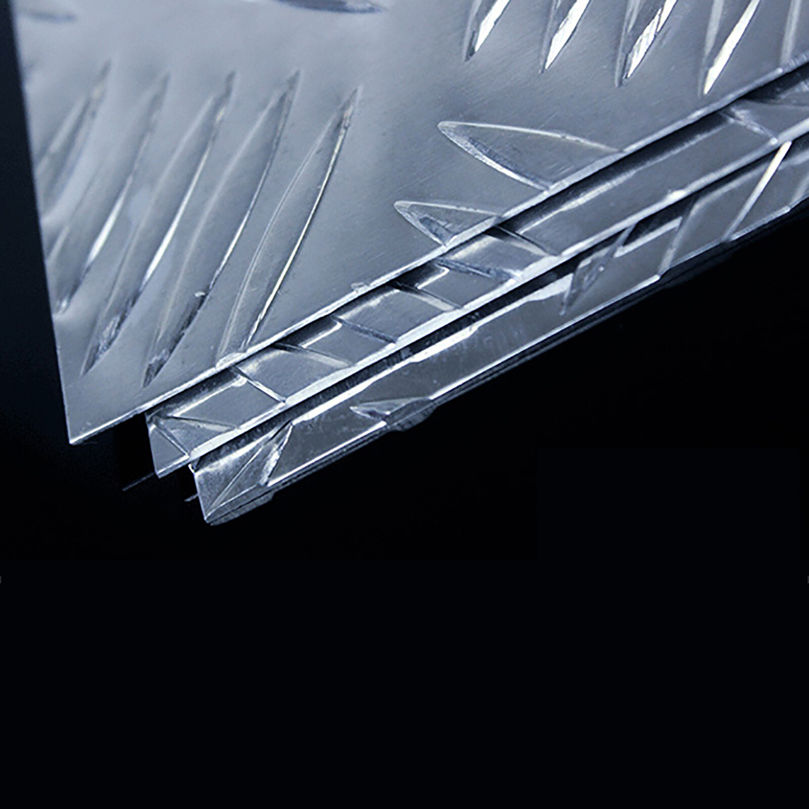 8PCS 5×100×300mm Aluminium Tread Chequer Kick Plate Treadplate Five Bar ...