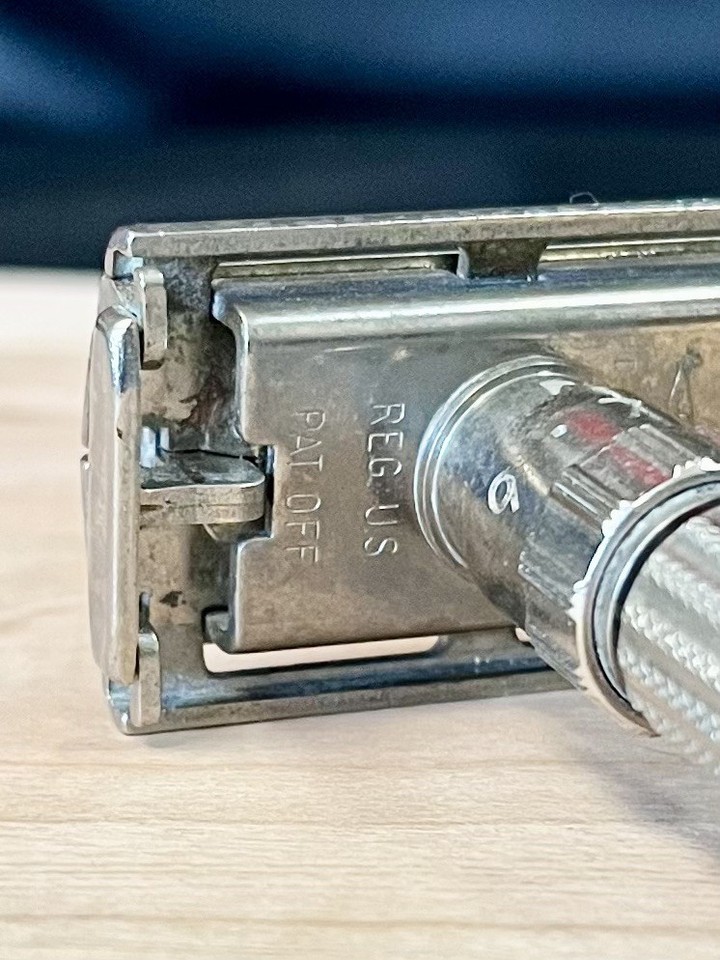 1958 Gillette 195 Adjustable "Fatboy" Safety Razor Date Code D4 RARE ...