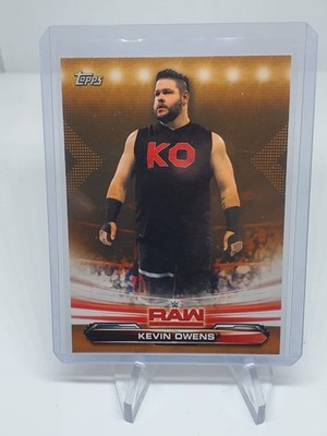 #42 Kevin OWENS 2019 topps bronze parallel insert wwe wrestling card ...