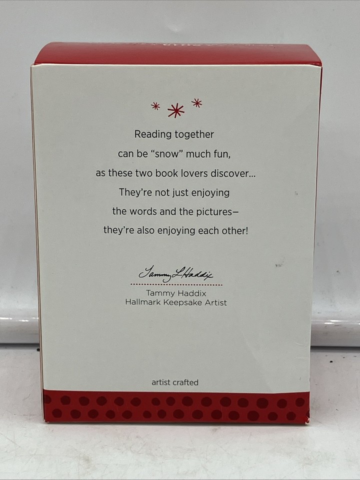 2013 Hallmark Keepsake Ornament Reading is "Snow" Much Fun! Making ...