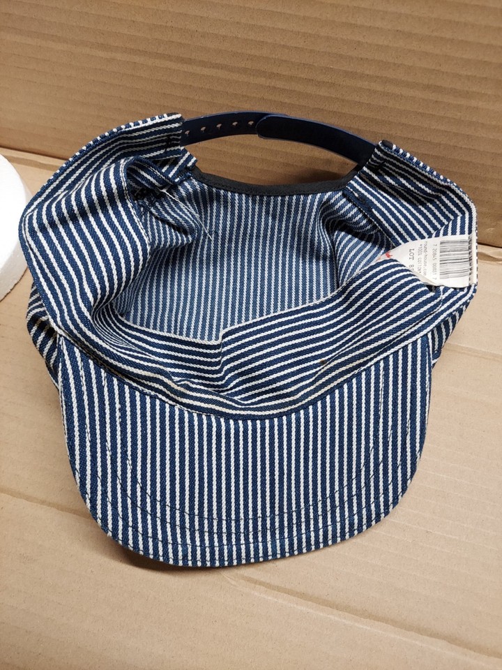 Round House Brand Striped Train Conductor Snapback Hat Cap | eBay