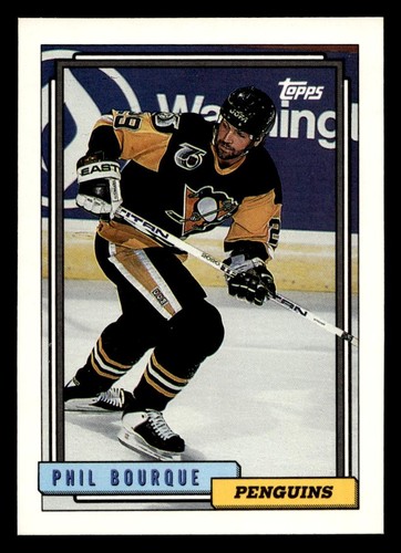 1992-93 Topps Hockey Card #442 Phil Bourque Pittsburgh Penguins | eBay