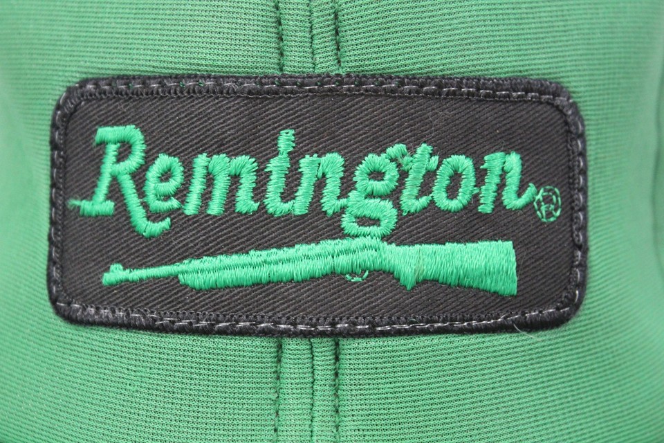VTG 70s Remington Rifles Patch Snapback Cap Green Black Padded Hat Made ...