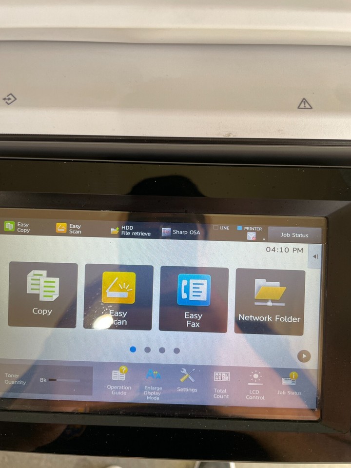 Sharp MX-B355W w/ 2 Trays & Cabinet Wifi Black & White Printer Copier ...