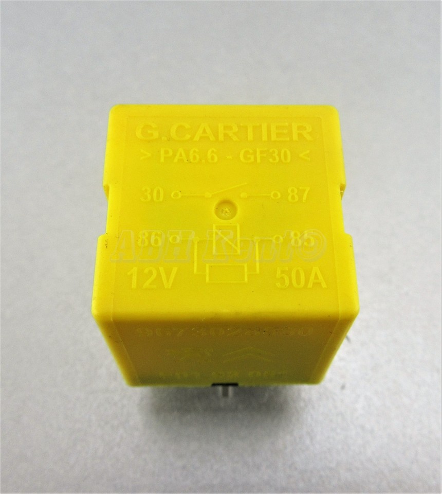 556-Peugeot Citroen (09-17) 4-Pin Yellow Relay 9673028680 G Cartier ...