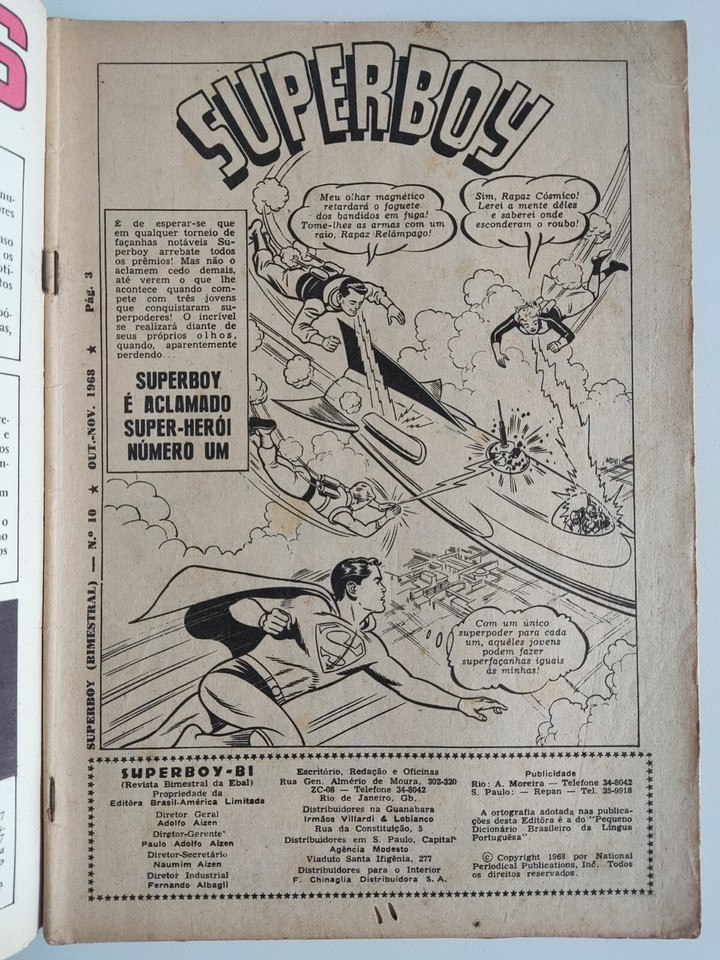 Adventure Comics 247 1st Legion of Super-Heroes 1958 Brazilian Foreign ...