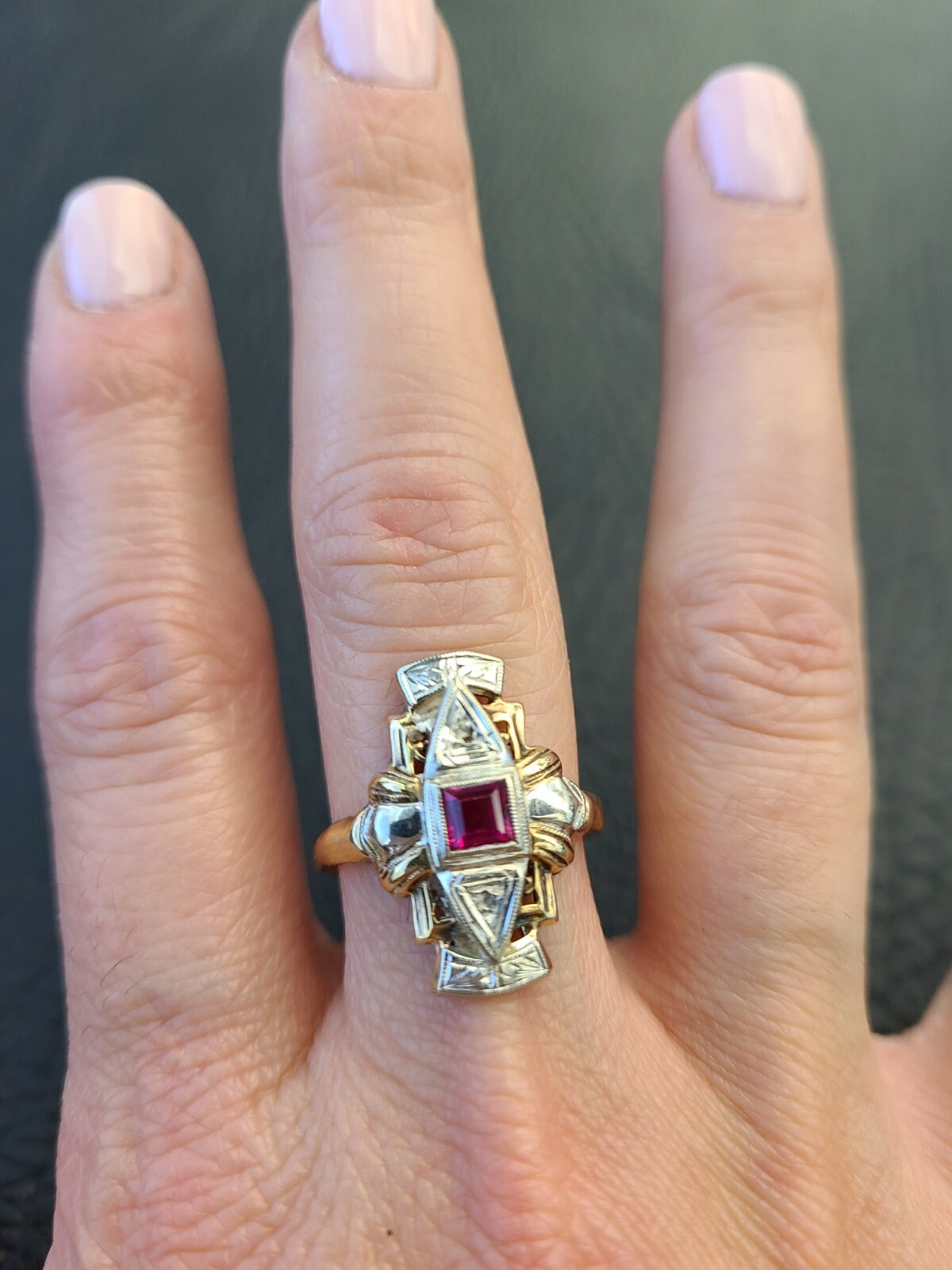 Antique Gold Ruby Ring, 10k Gold Ruby Ring | eBay