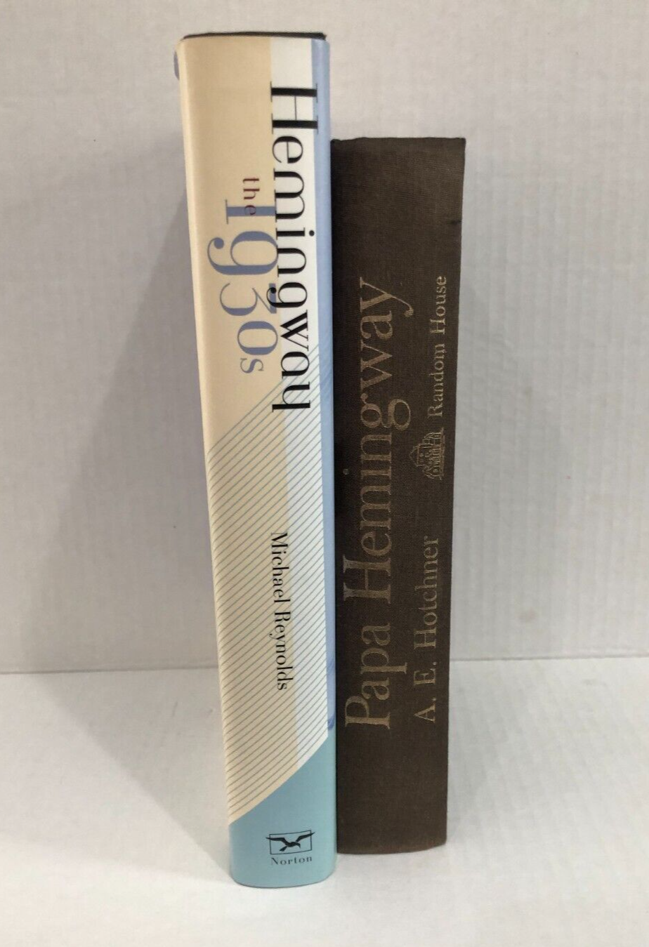 Lot of 2 books about Ernest Hemingway hardcover Hemingway 1930 & Papa ...