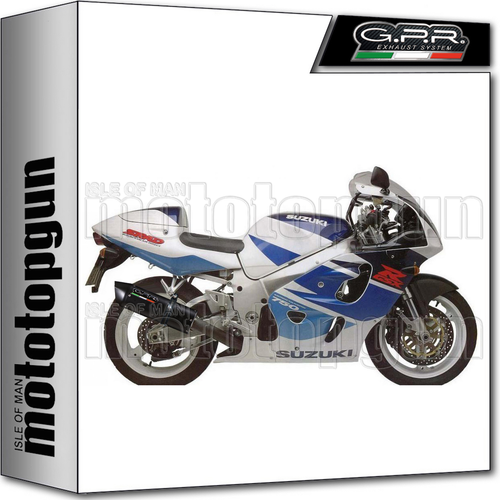 GPR EXHAUST BOLT-ON HOM FURORE BLACK SUZUKI GSX-R 600 SRAD 1996 96 1997 ...
