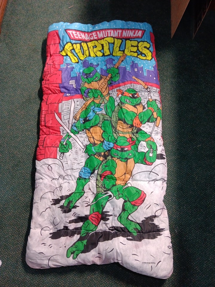Vintage Teenage Mutant Ninja Turtles Kids Sleeping Bag TMNT | eBay