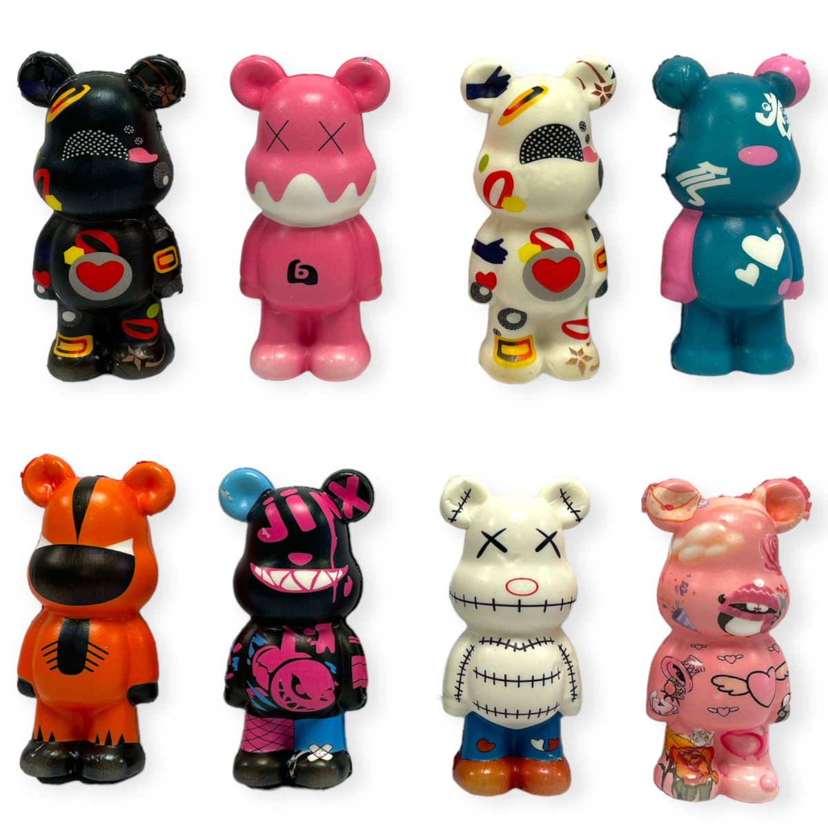 13cm Squeezy Stress Fidget Bear Popular Japanese Brickbear Style Funky ...