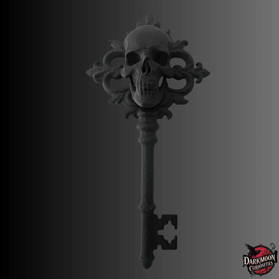 Skeleton Key Gothic Hanging Wall Decor | 3D Printed Black or Hand ...