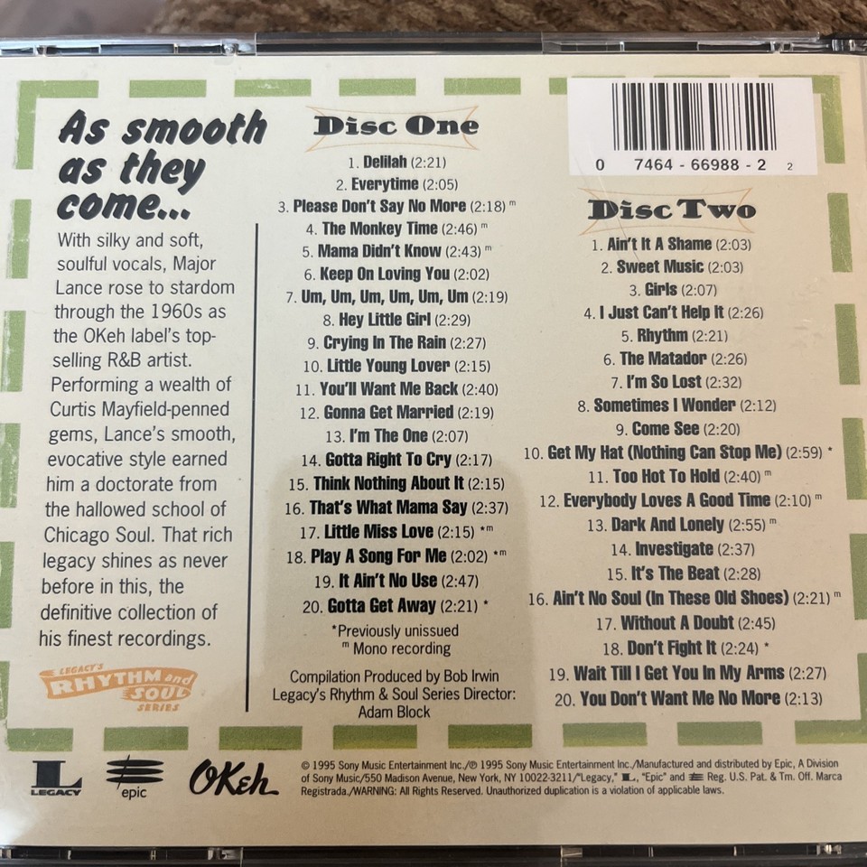 Major Lance – Everybody Loves A Good Time!: The Best Of Major Lance CD ...