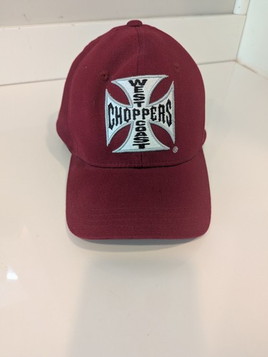 West Coast Choppers CFL Snapback Cap Hat Red Motorcycle Biker Y2K ...
