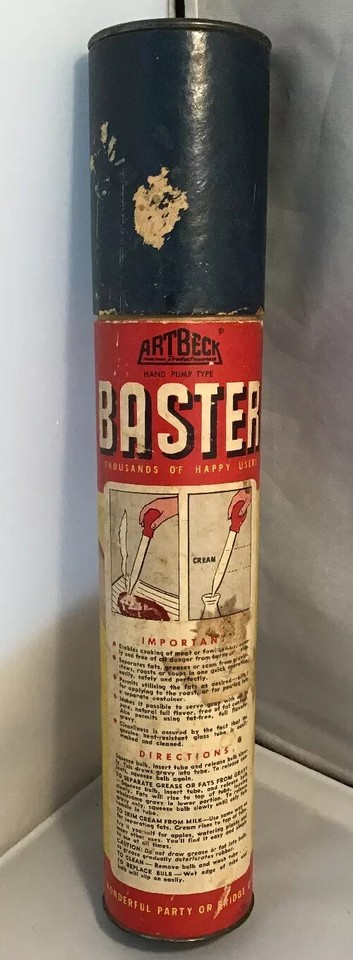 ArtBeck Retro Pyrex Glass Ham Baster Vintage 1946 in Original Tube ...