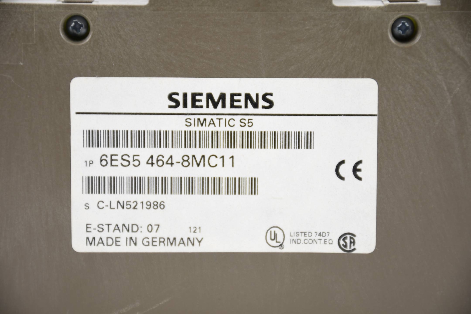 Siemens simatic S5 AI 464 S5-90U/-95U/-100U 6ES5 464-8MC11 ( 6ES5464 ...