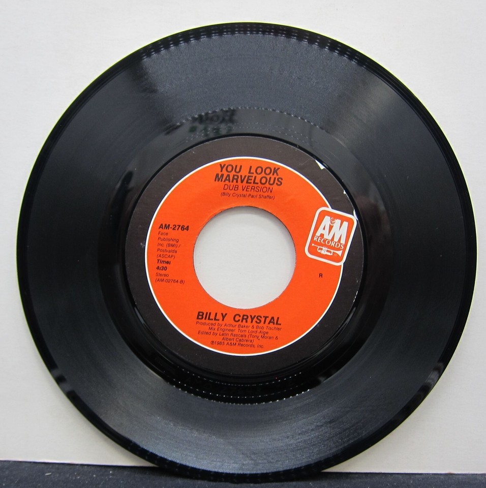 Billy Crystal - You Look Marvelous - A&M 45 RPM 1985 | eBay