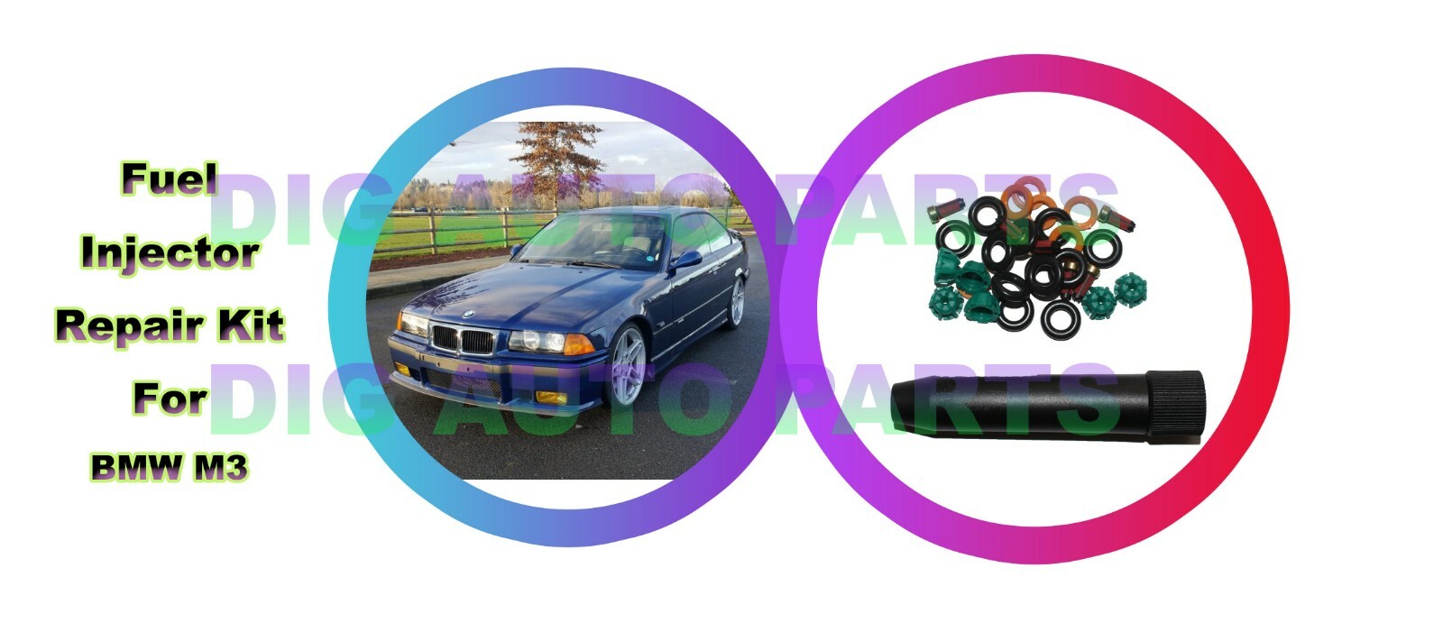 6 Set Fuel Injector Repair Kit for E36 E46 E34 M50 B25 / S50 B30 ...