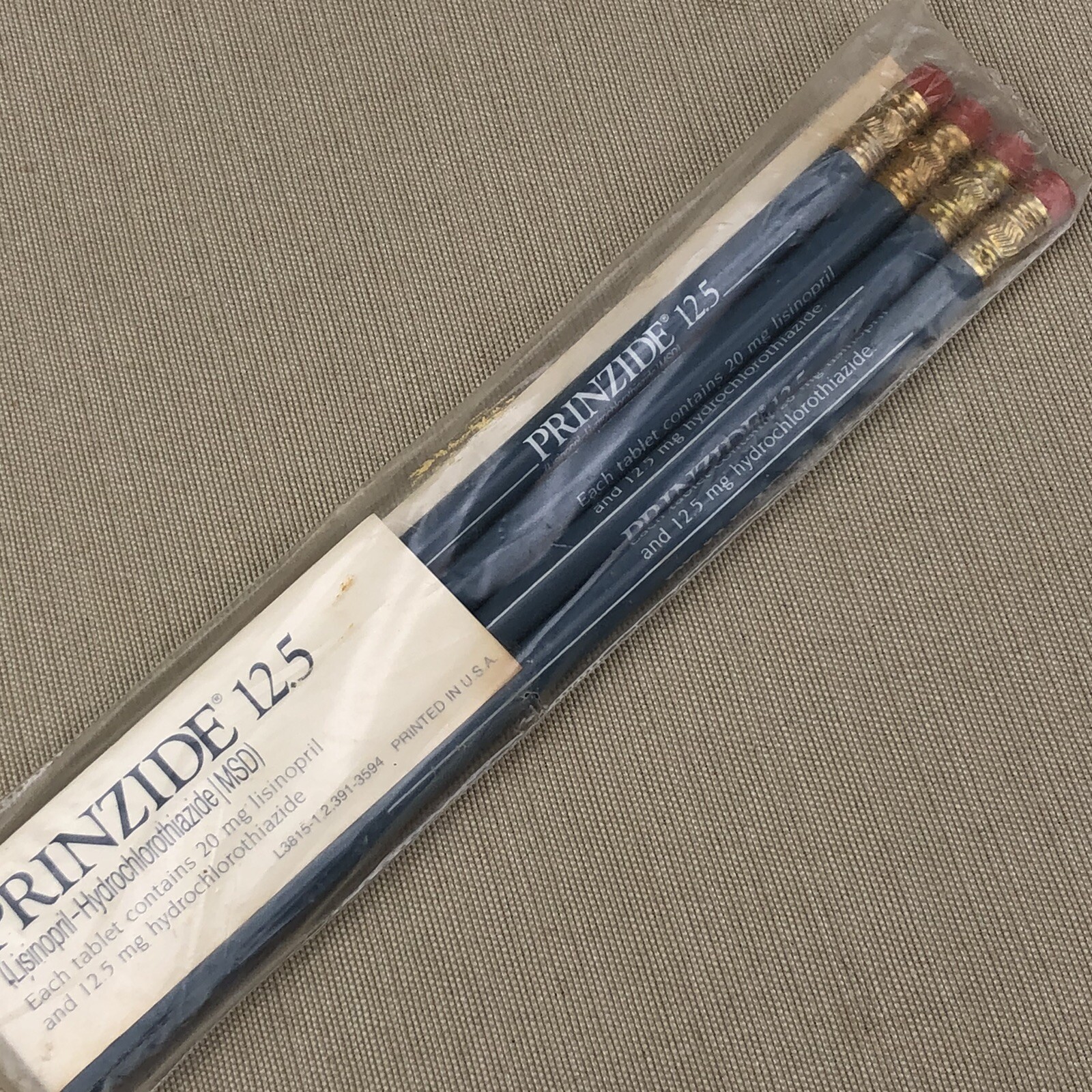 Prinzide 12.5 Pencils Vintage Pharmaceutical Swag Advertising | eBay