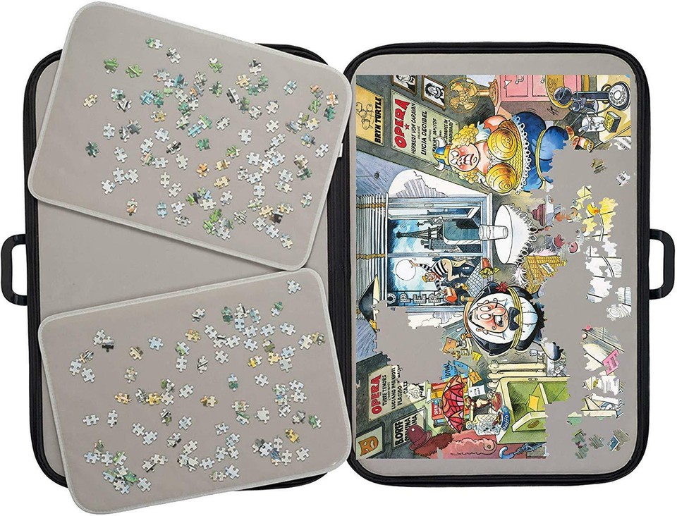 Puzzle Mates Portapuzzle Deluxe 1000 Piece Jumbo Jigsaw Board Storage ...