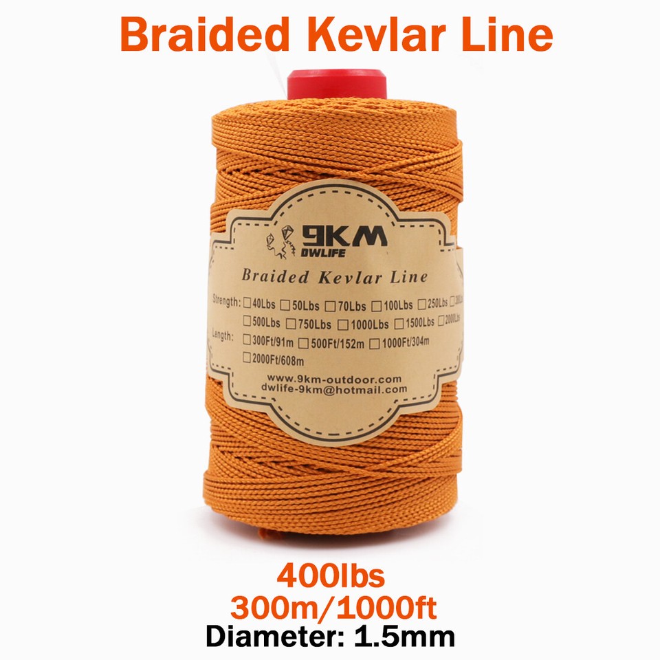 Braid Kevlar Cord Fishing Line Kite Flying String Camping Rope Made ...
