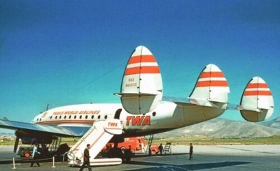 TWA Trans World Airlines Lockheed L-749 Constellation N6003C postcard | eBay