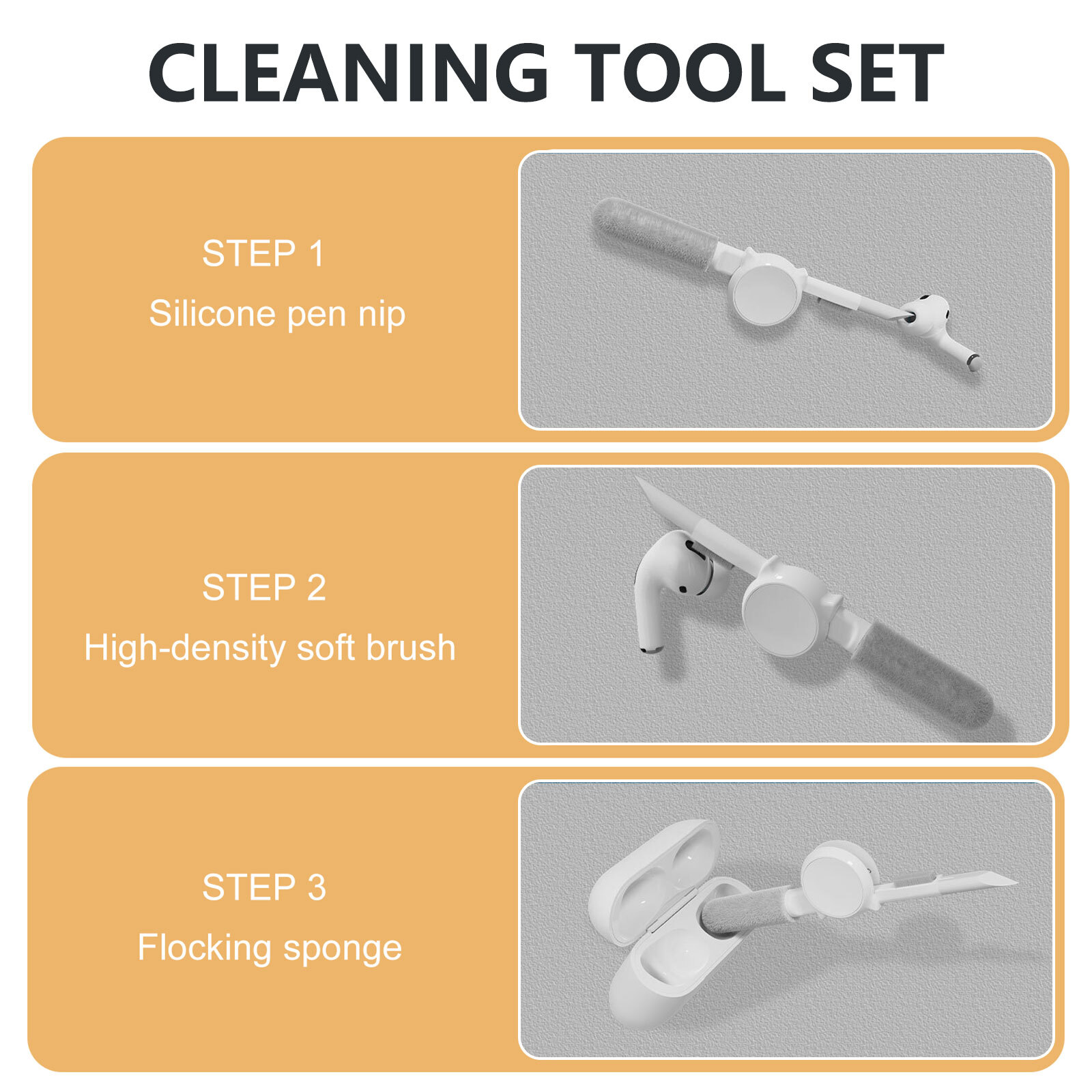 10-in-1 PC Cleaning Tool Set Convenient Headset Cleaner Pen for Digital ...