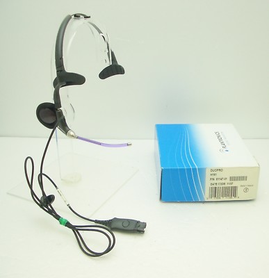 Plantronics H161 DuoPro Headband style Voice Tube Telephone QD Headset ...