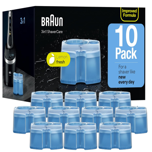 Braun Clean & Renew Refill Cartridges CCR, Replacement Shaver Cleaner ...