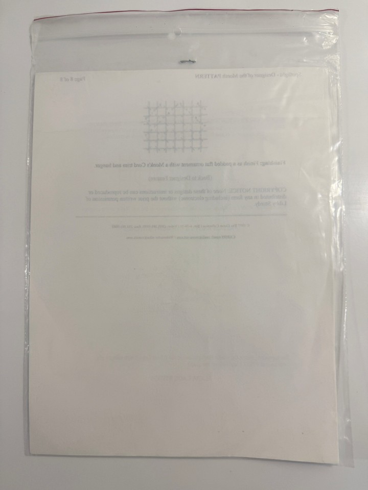 Snowflake Santa By Libby Sturdy Pattern (No Materials Included) | eBay