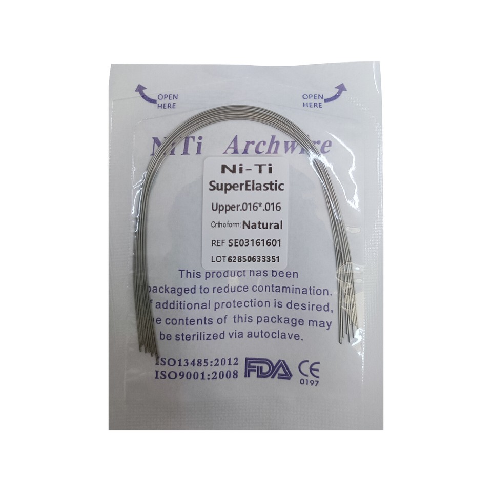 Dental Ortho Super Elastic NITI Rectangular Archwire Ovoid Natural Form ...