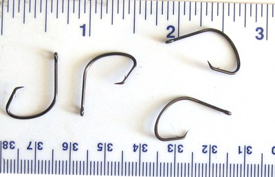 100 VMC 7381 Sure Set Black Nickel Circle Fishing Hooks Size 6 - From ...