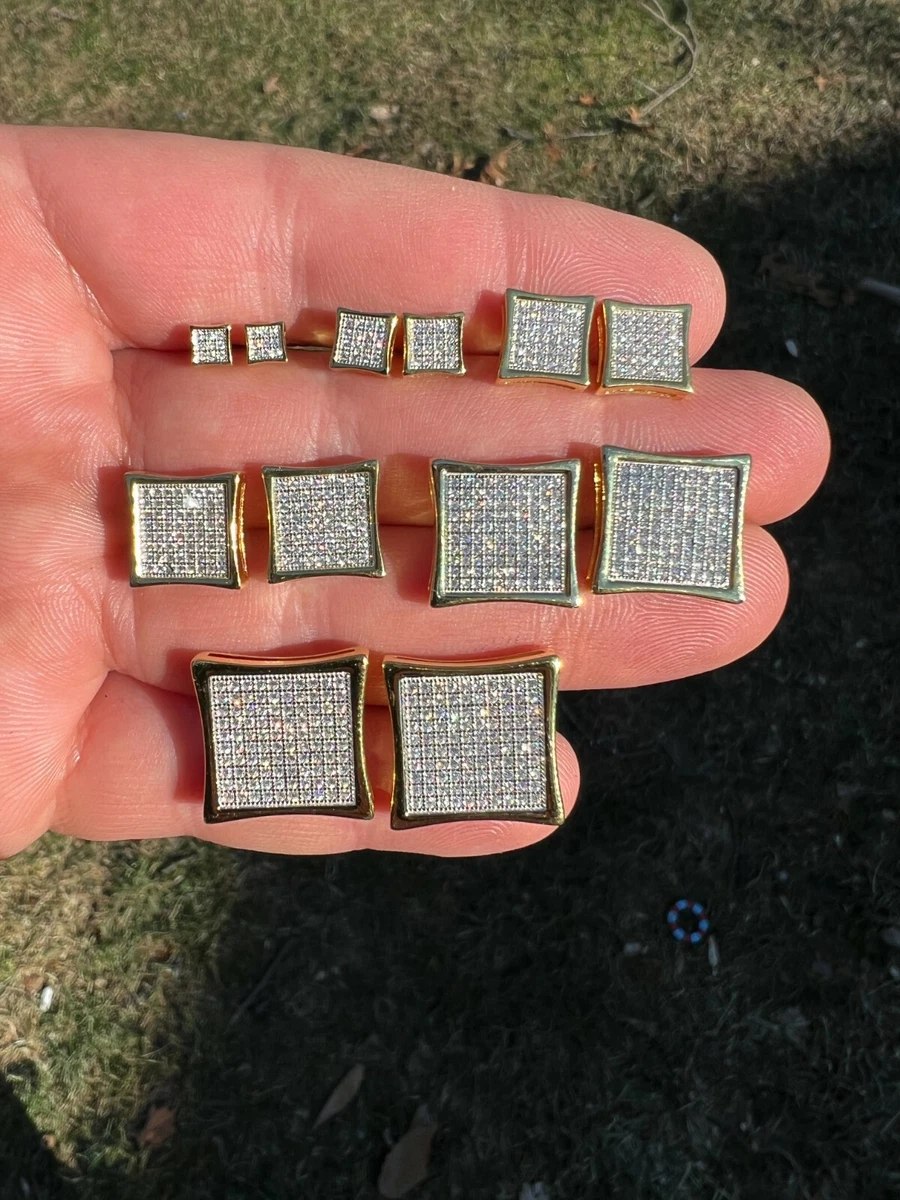Big Square Earrings For Men