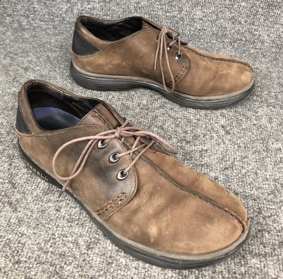 Merrell "Topo Top Stitch" Oxfords Stone/Brown Leather Shoes Mens Sz 10M ...