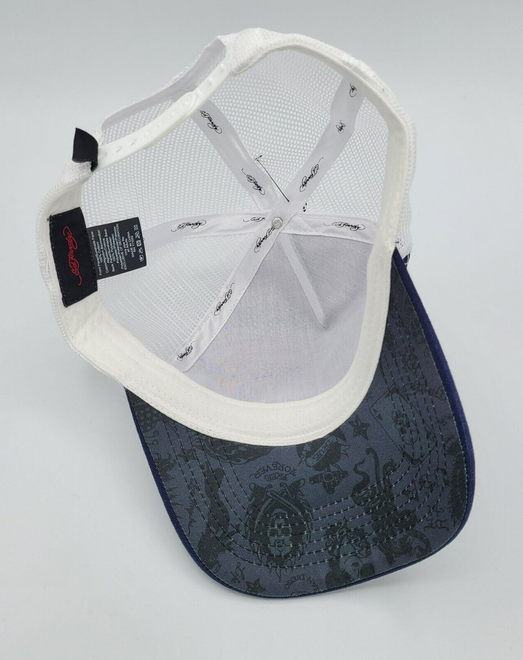 Ed Hardy Hat Snapback Baseball Cap Mesh Back Throwback Y2K 2000s Tiger ...