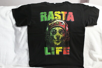 RASTA BEAR DREADLOCKS HEADPHONES SUNGLASSES RASTAFARIAN RASTA LIFE T ...