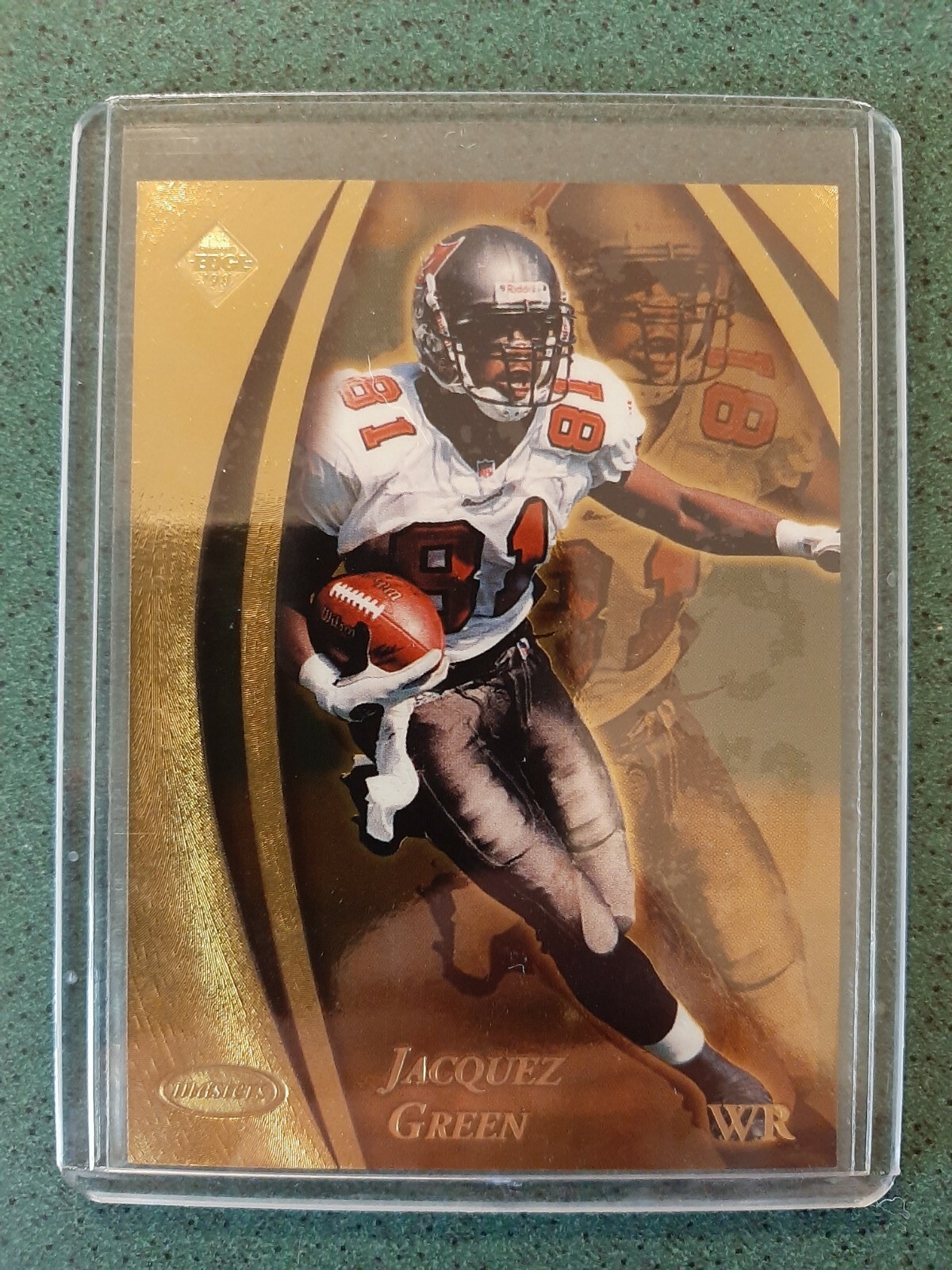 1998 COLLECTORS EDGE MASTERS JACQUEZ GREEN #160 GOLD REDEMPTION ROOKIE ...