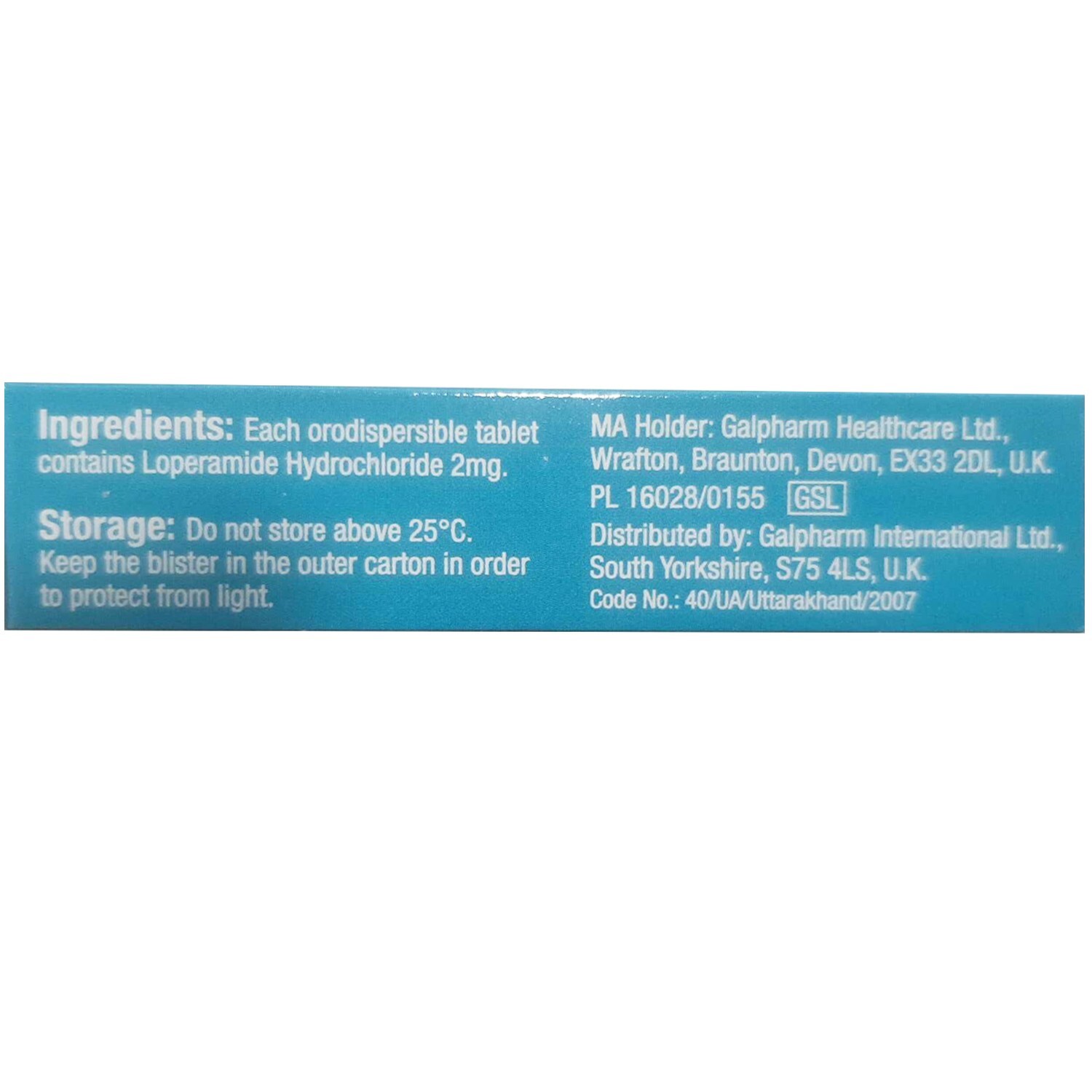 60 x Diarrhoea Relief 2Mg Tablets - Loperamide Hydrochloride - Rapid ...