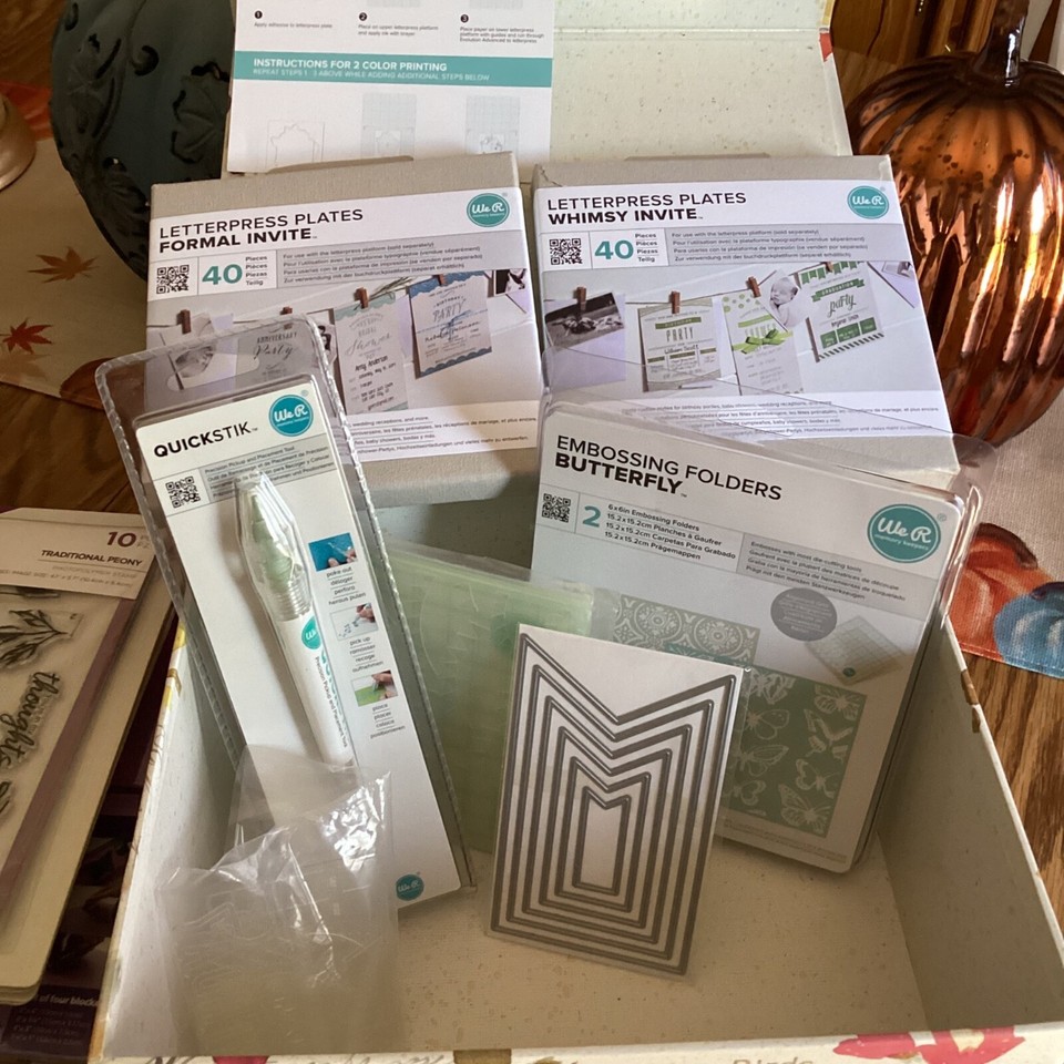 We R Memory Keepers Letterpress Plates for Letterpress Machine, Brand ...