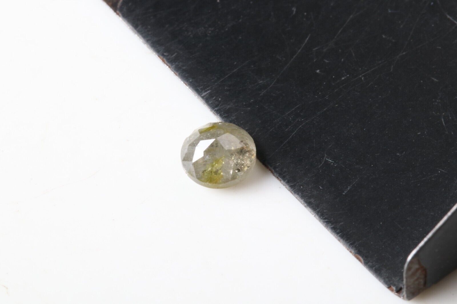 0.79Cts Natural Round Rose Cut Loose Diamond 5.35mm Gray Rose Cut ...